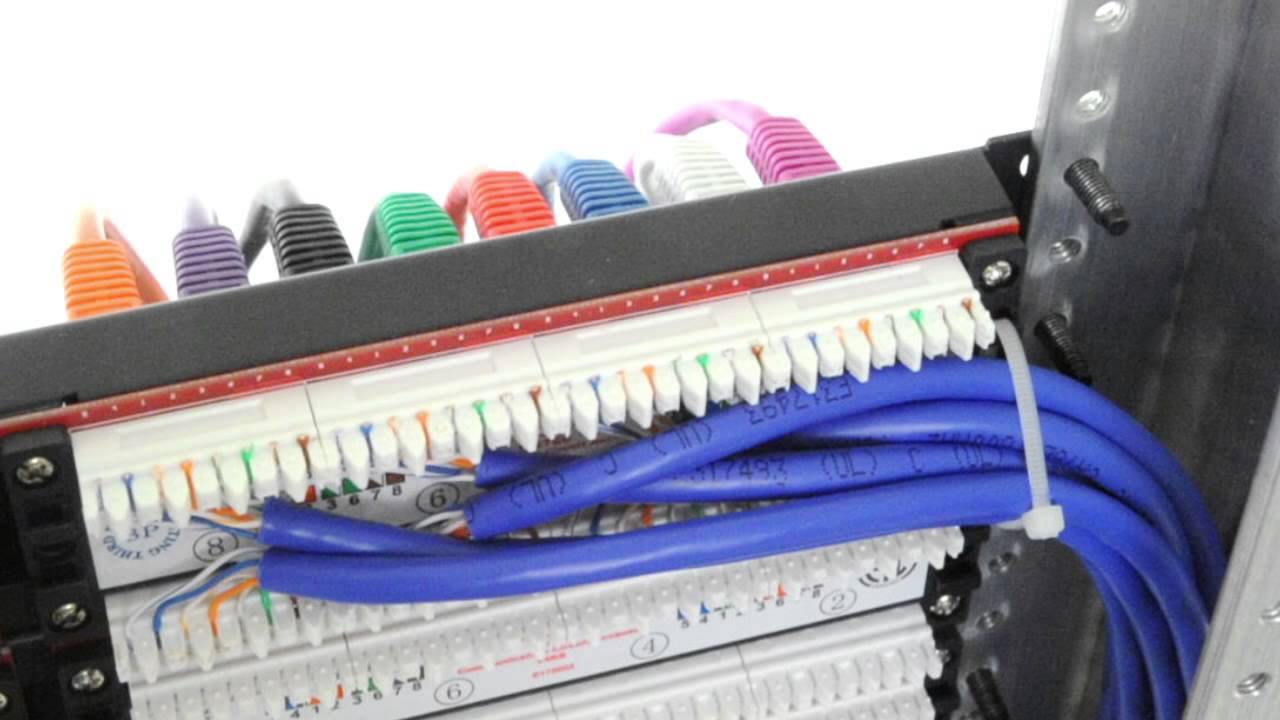 12 Port Cat6 Vertical Patch Panel 15 185 012 Youtube