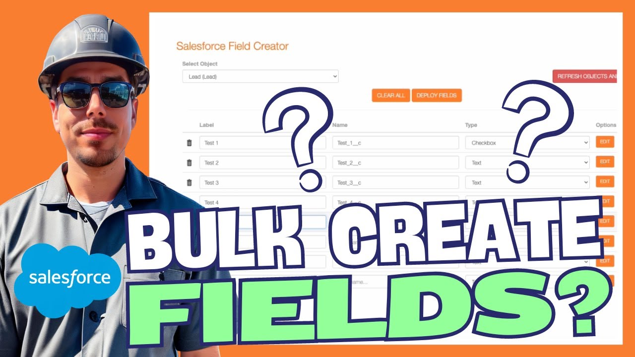 How I Do Salesforce Part 1 Bulk Create Custom Fields Youtube