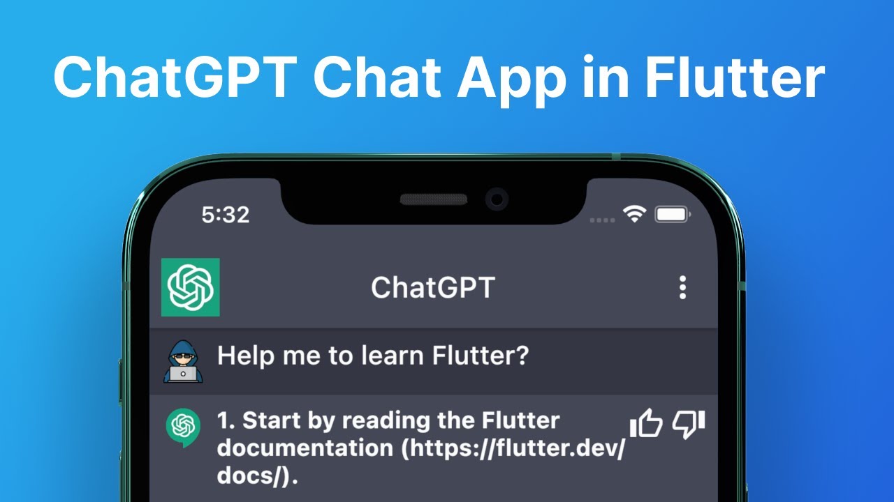 Build Chatgpt App In Flutter Using Openai Api Full Course Youtube