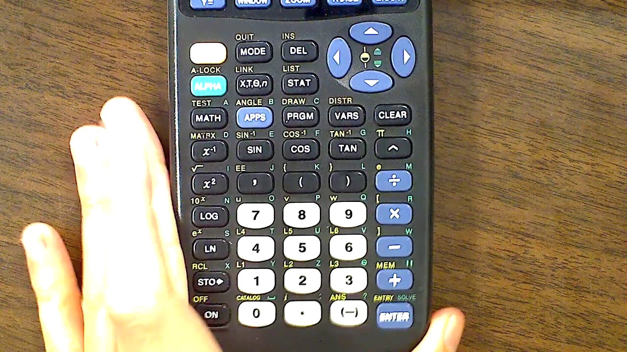 Ti 83 Basic Graphing Tutorial Youtube