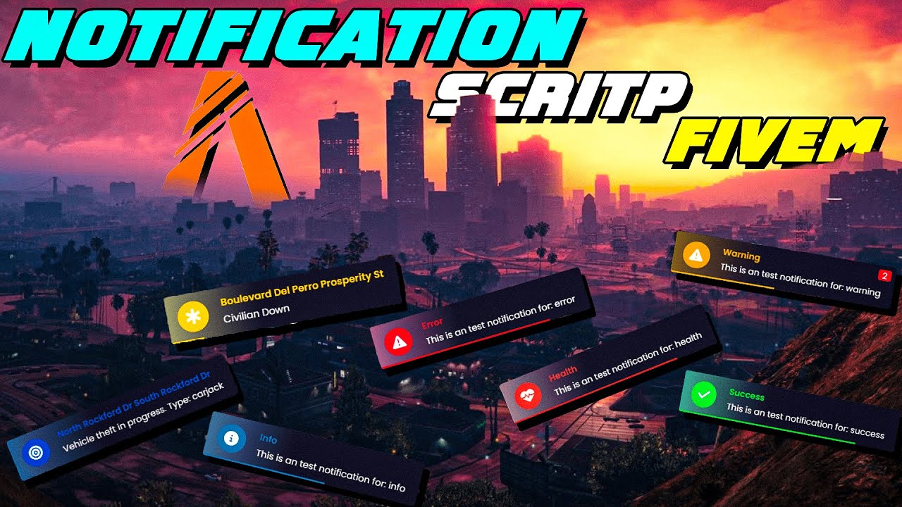 Free New Notification System Script V42 Notify Qbcore Esx Fivem