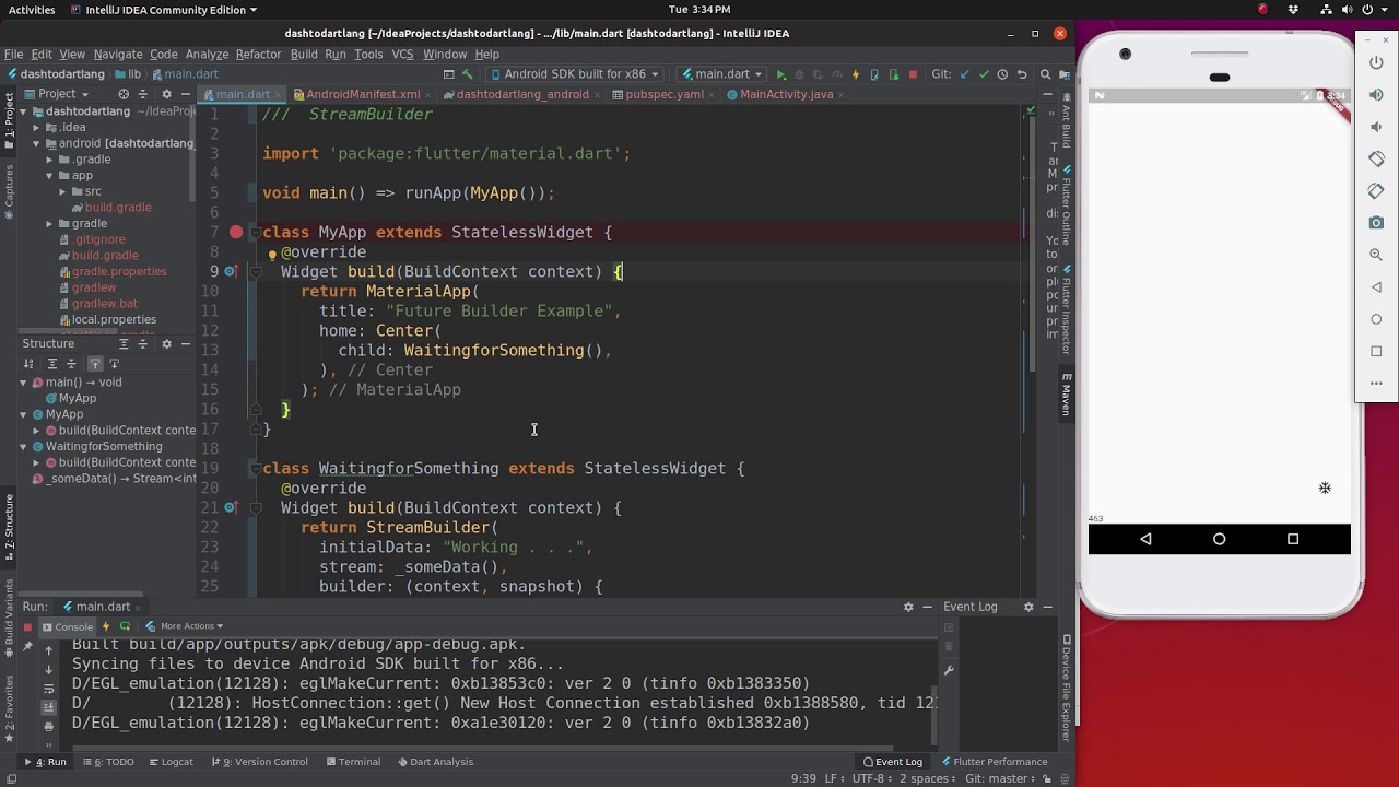 Beginning Flutter 41 Streambuilder Youtube