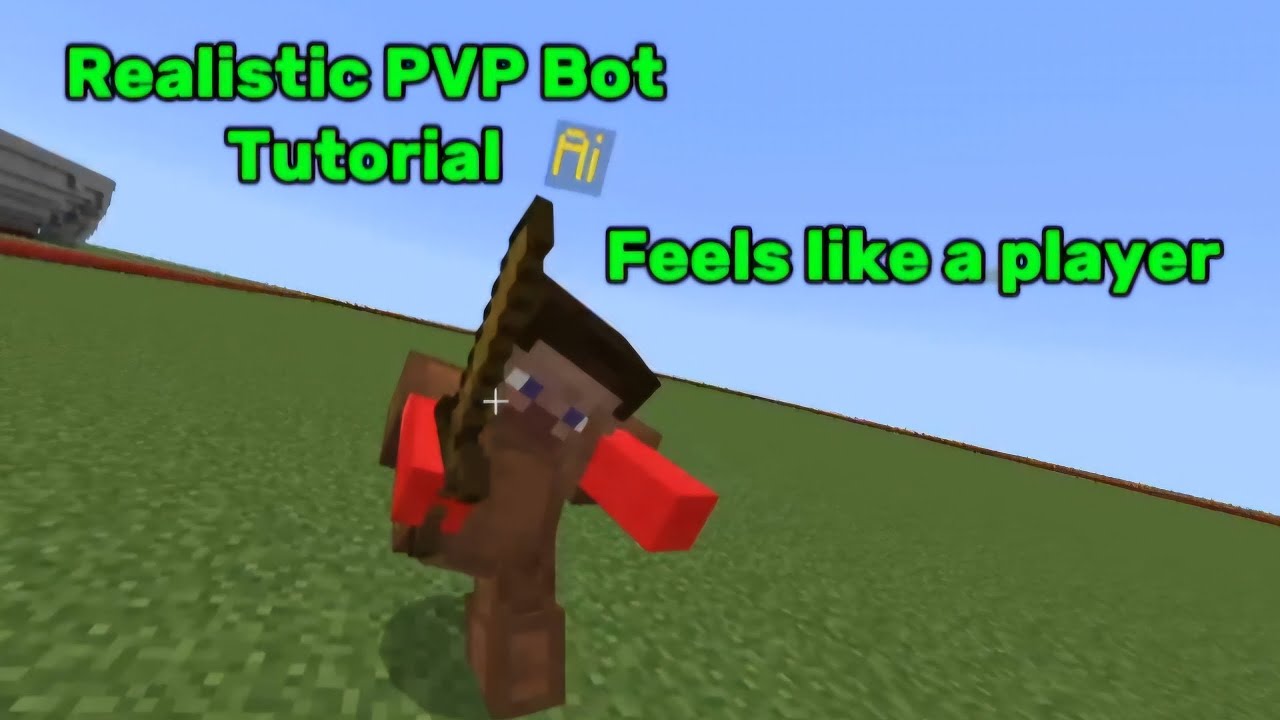 How To Make A Realistic Pvp Bot Minecraft Bedrock Command Tutorial