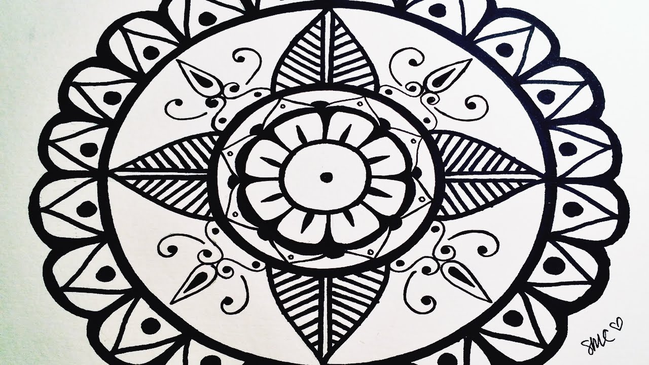 Easy Mandala Designs To Draw