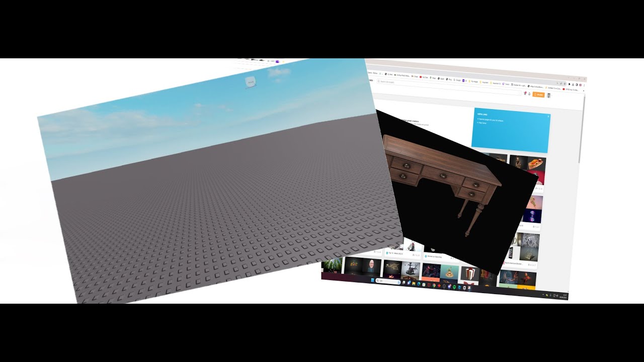 How To Import Models From Sketchfab To Roblox Studio Youtube