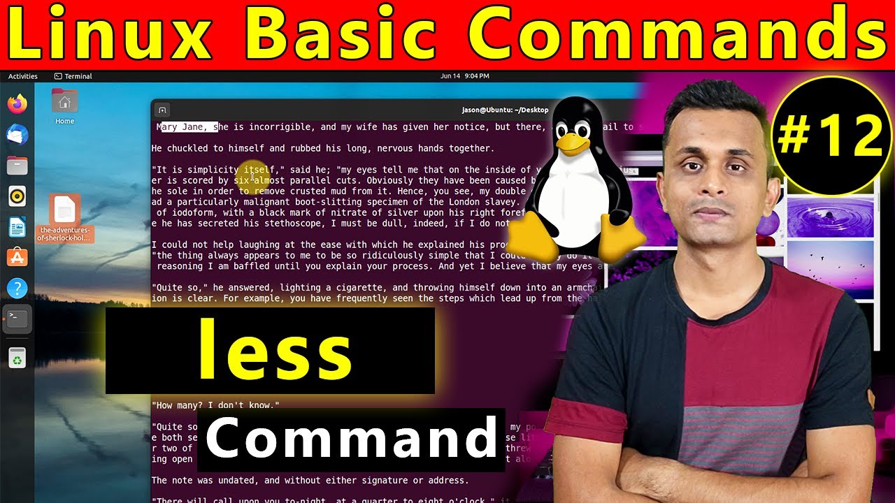 Linux Basic Command 12 Less Command In Linux With Example In