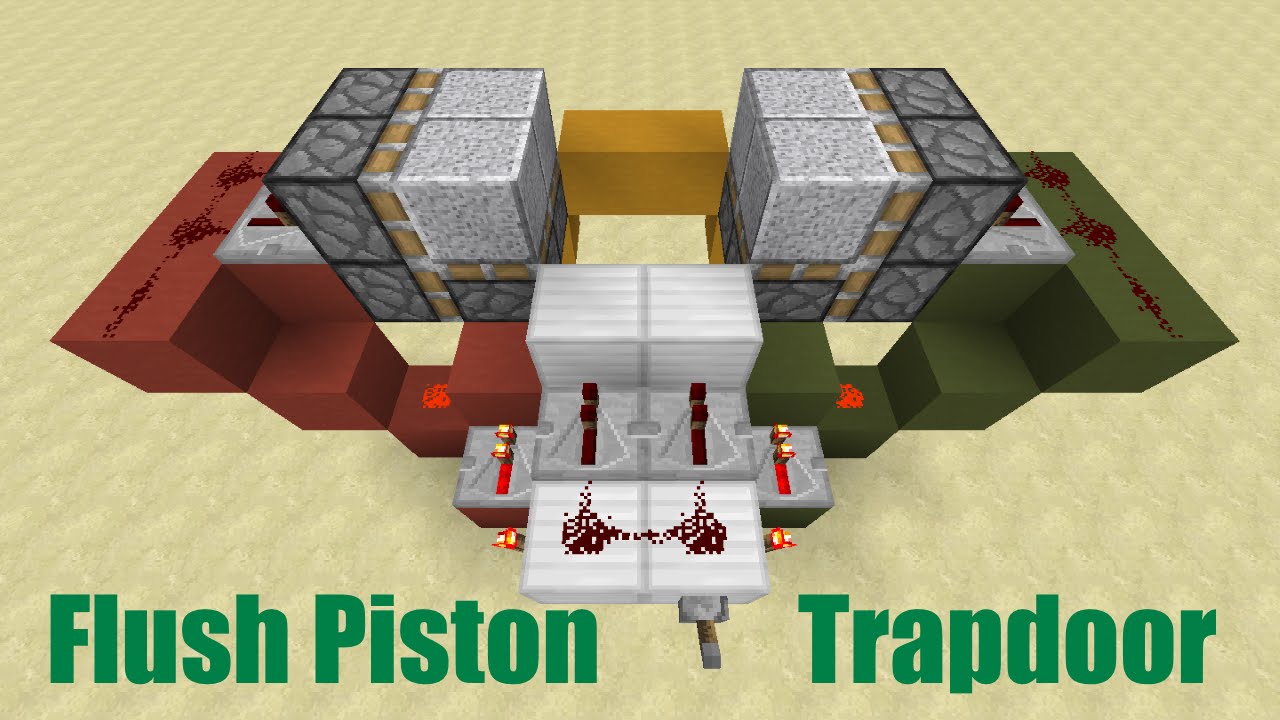 Better Flush Piston Trapdoor Youtube