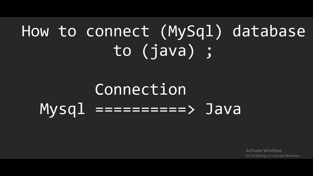 Connect Java And Mysql At Marvin Goff Blog