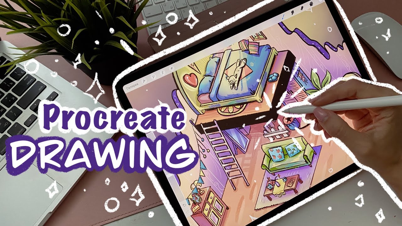 Digital Drawing Process Procreate Tutorial My Digital Art Mini Room