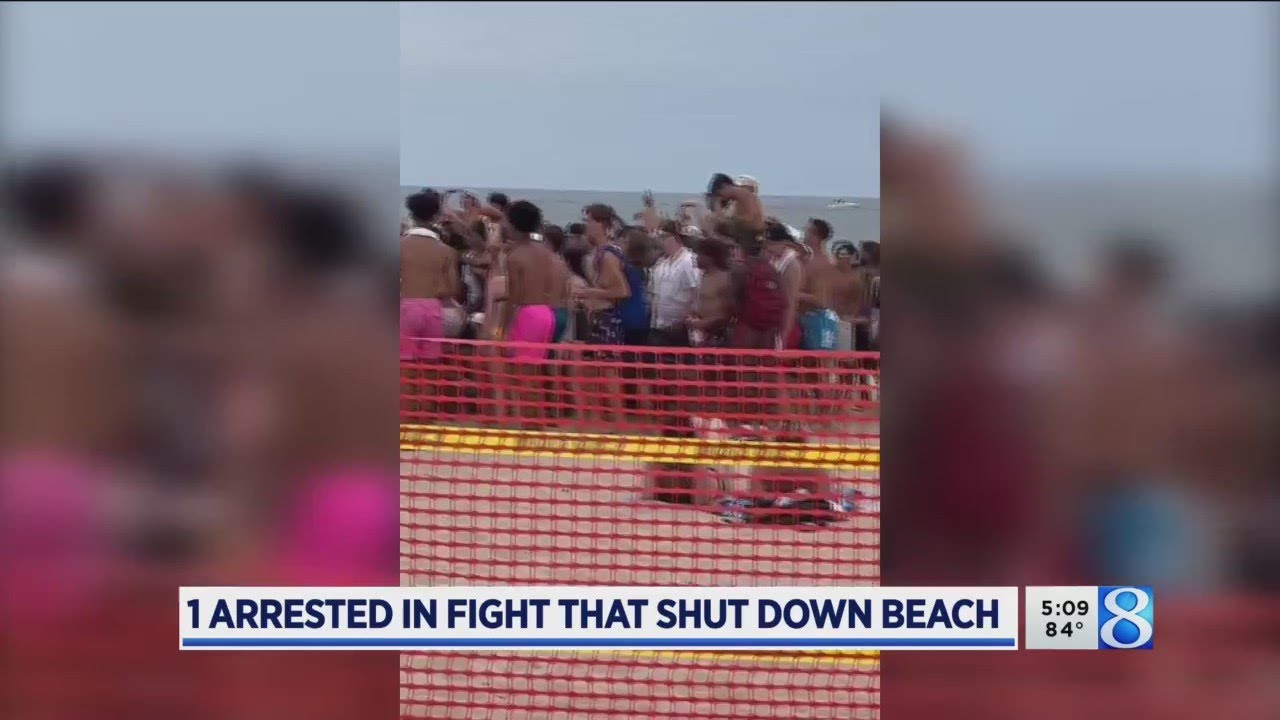 1 Arrested In Fight That Shut Down Beach Youtube