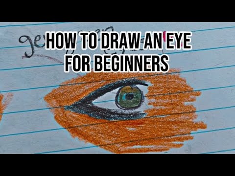 How To Draw An Eye For Beginners Youtube