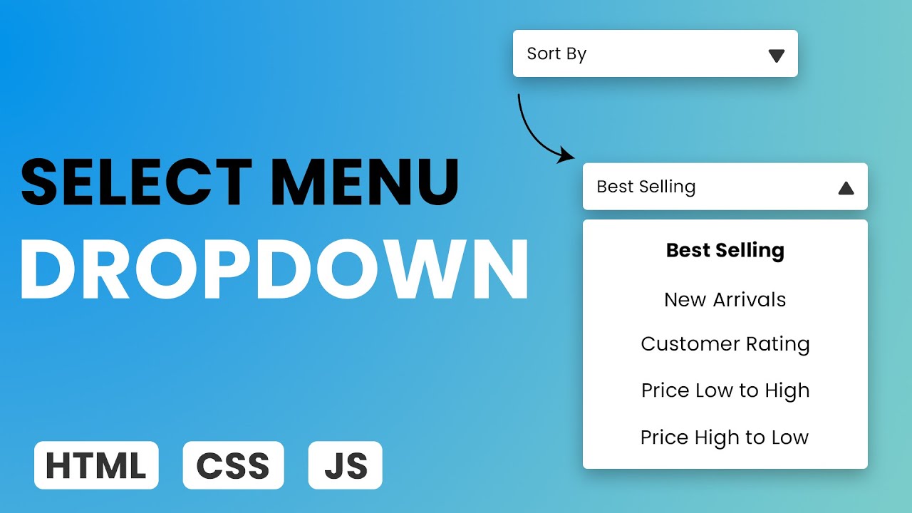 How To Build A Custom Select Dropdown Menu With Html Css And Js A