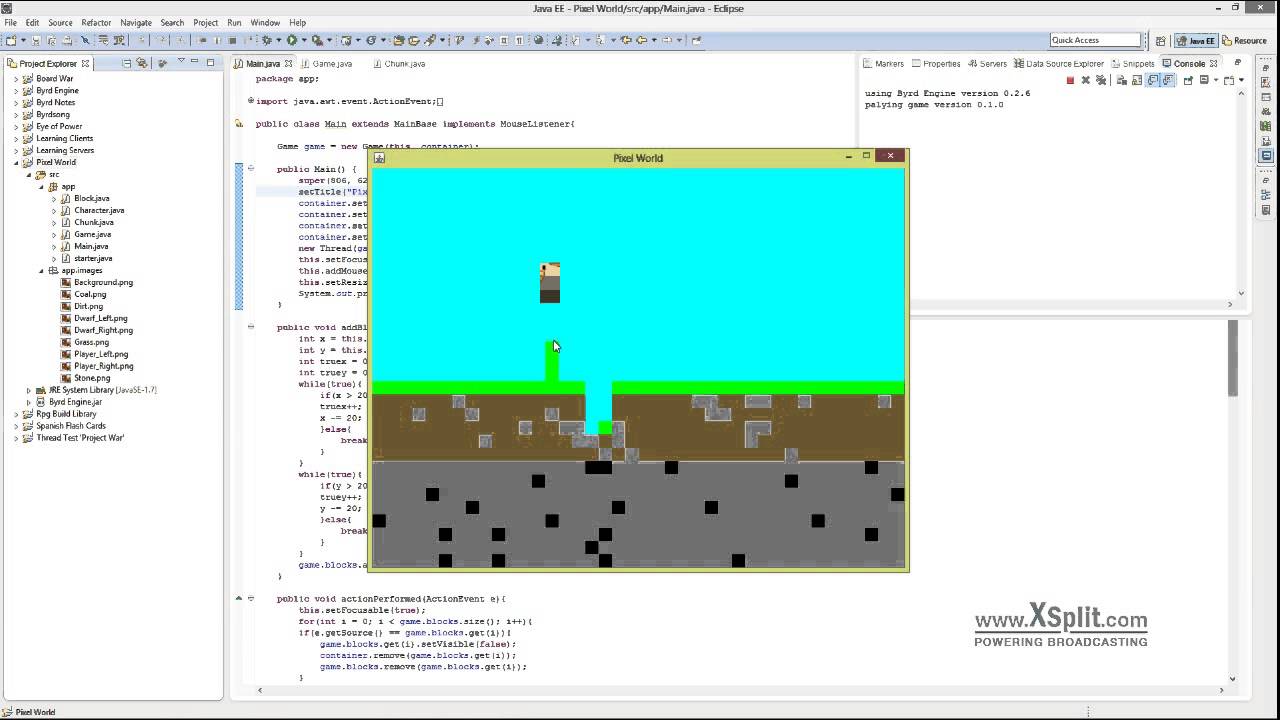 Pixel World Java Eclipse Game Youtube