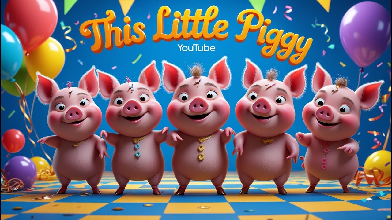 This Little Piggy Fun Kids Song Youtube