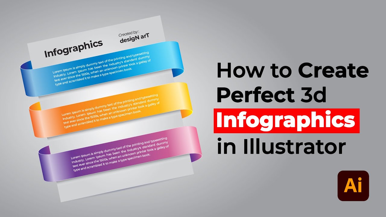 Infographic Design Tutorial In Illustrator Designartyt Youtube