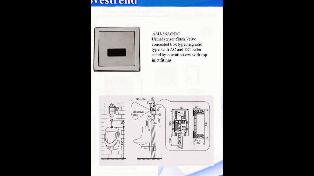 Wetsrend Urinal Sensor Flusher Youtube