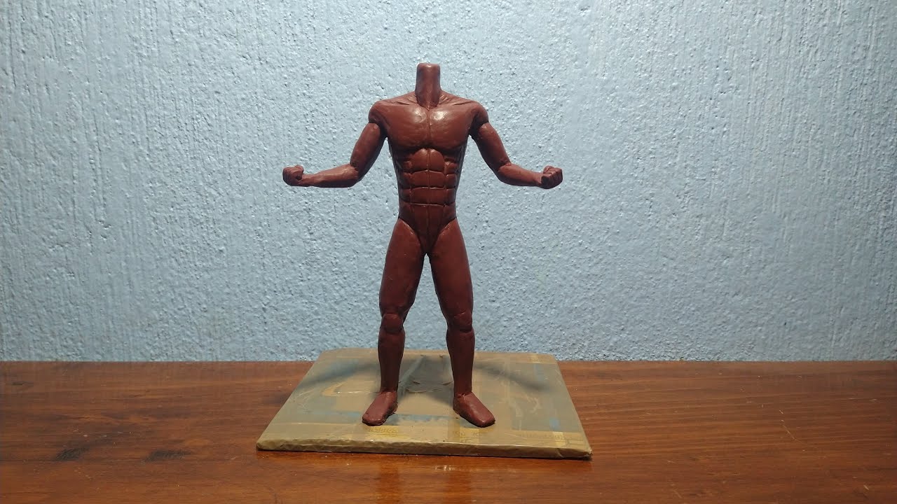 Escultura De Un Cuerpo Humano Con Plastilina Timelapse Youtube