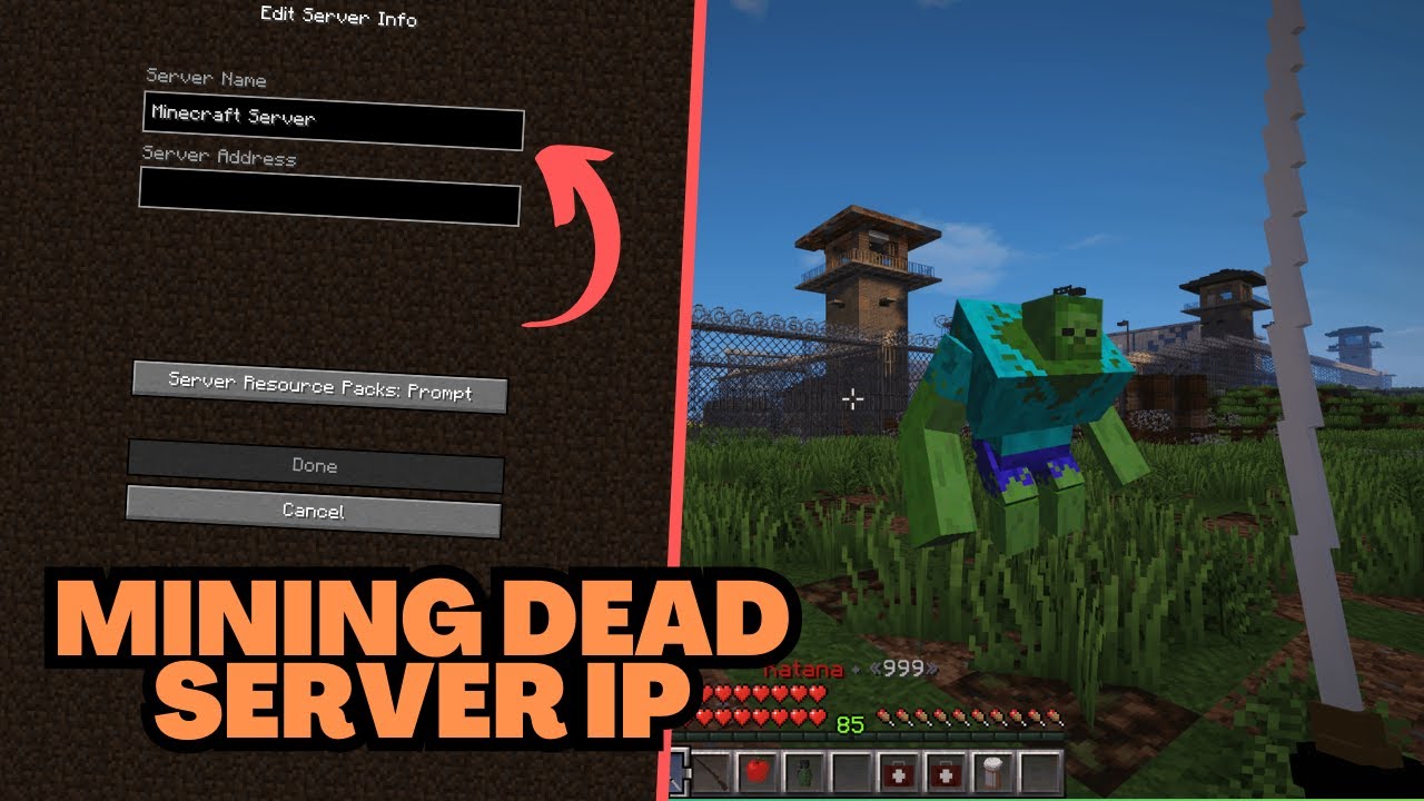 Minecraft The Mining Dead Server Ip Address Youtube