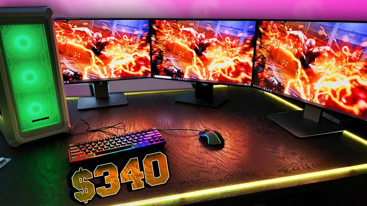 Epic 3monitor Gaming Pc Setup 20481536 Pc Setup