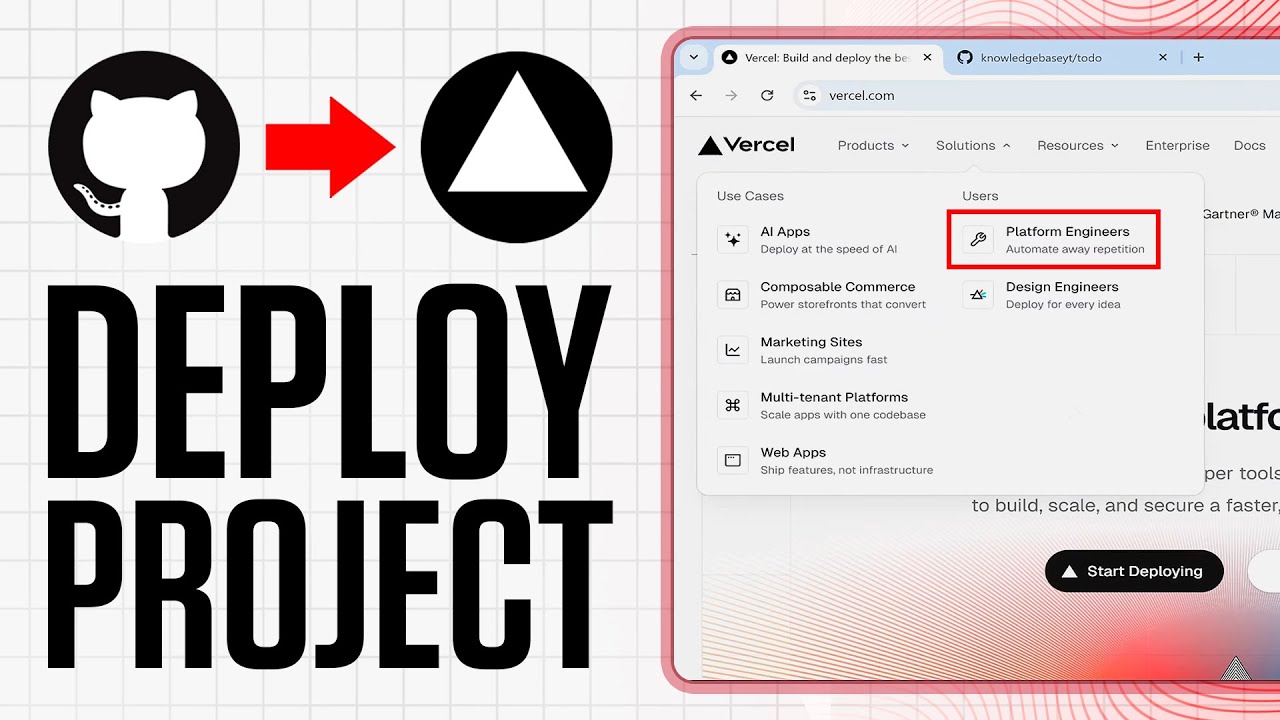 How To Deploy Github Project On Vercel Updated Youtube