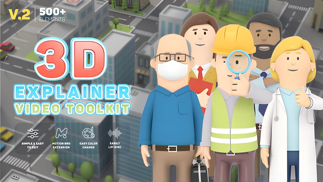 3d Explainer Animation Toolkit After Effects Template Youtube