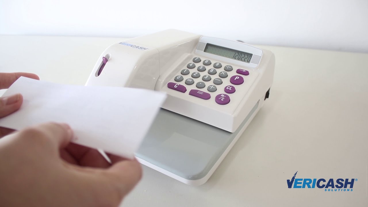 Refrendadora De Cheques Vc115 Impresión Youtube