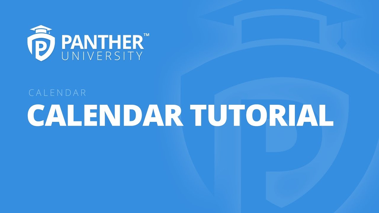 Calendar Tutorial Youtube