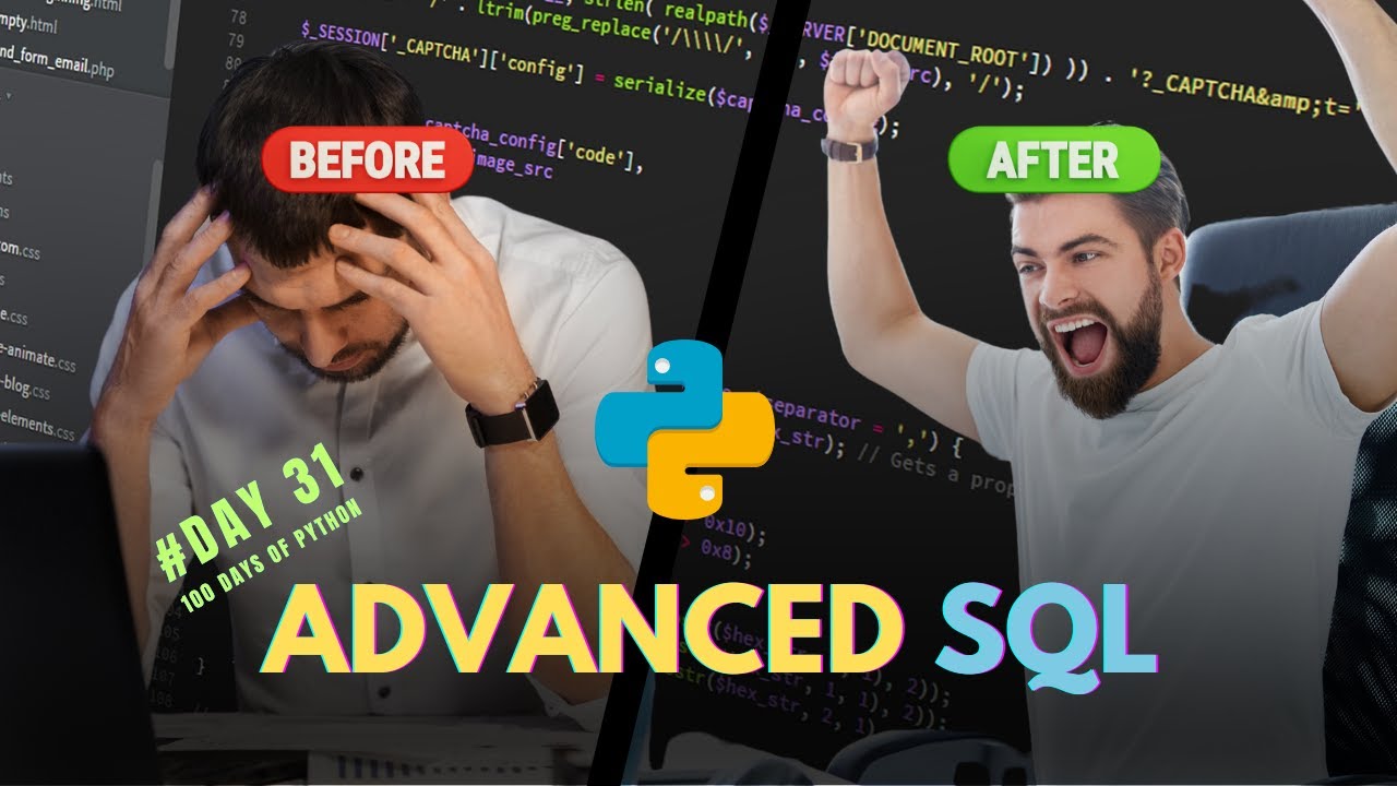 Advanced Sql And Database Interactions 100 Days Of Python Day 31