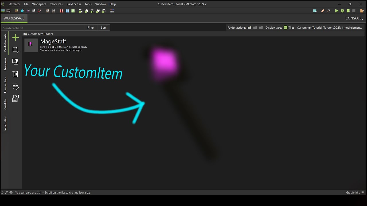How To Make A Custom Item In Mcreator Forge 1 20 1 Youtube