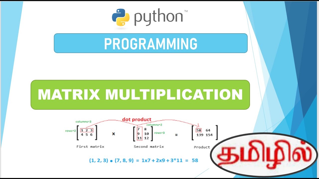 Matrix Multiplication Python Without Using Numpy Matrix