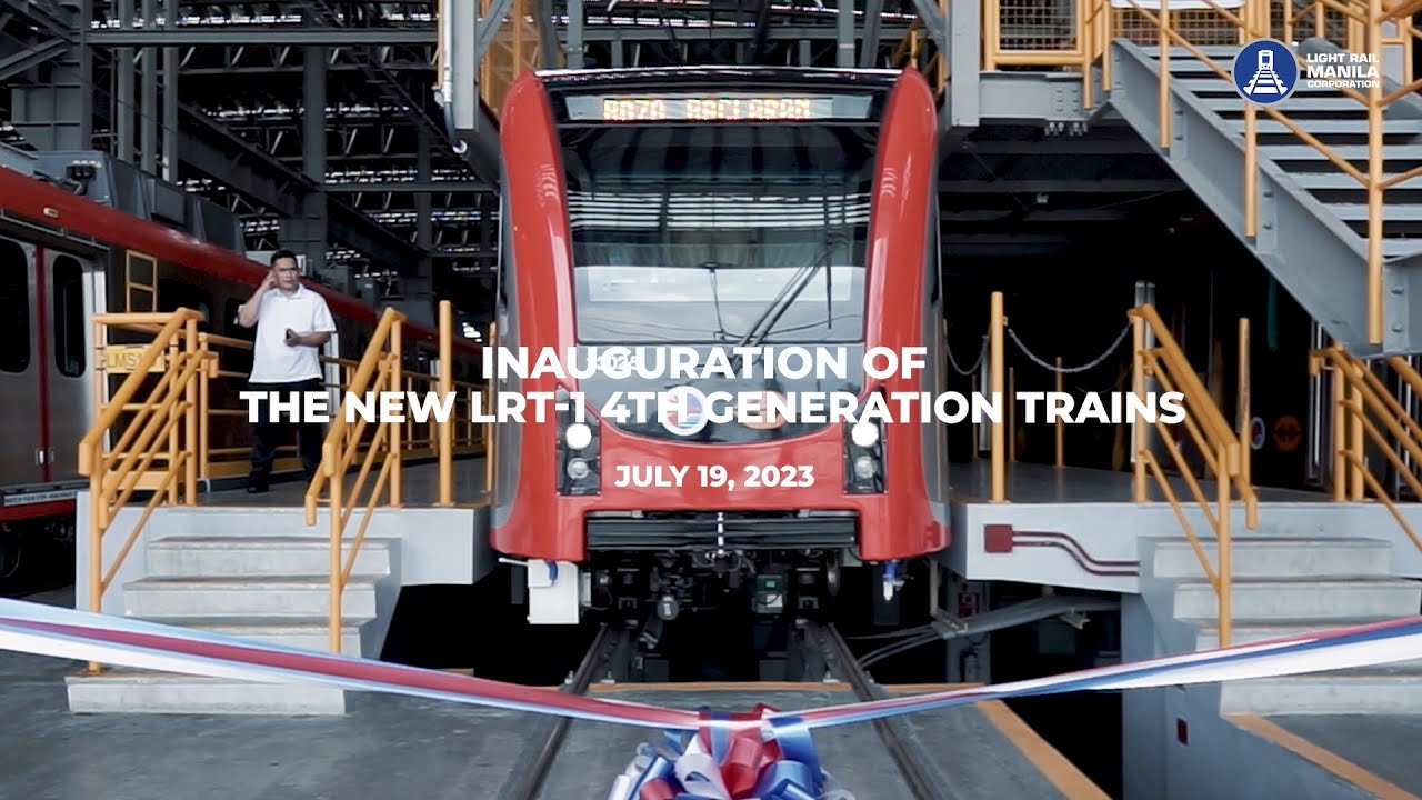 Lrt 1 4th Generation Trains Inauguration Youtube