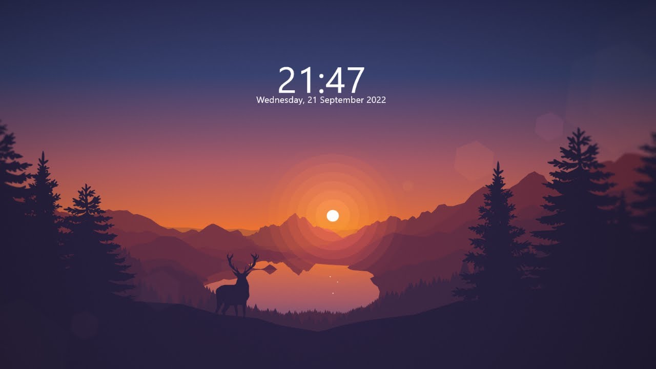 Windows 11 Desktop Clock Wolfweed