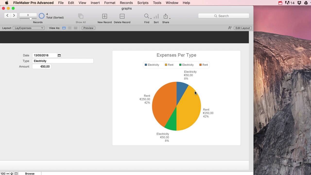 Filemaker Pro Graphs And Charts Youtube