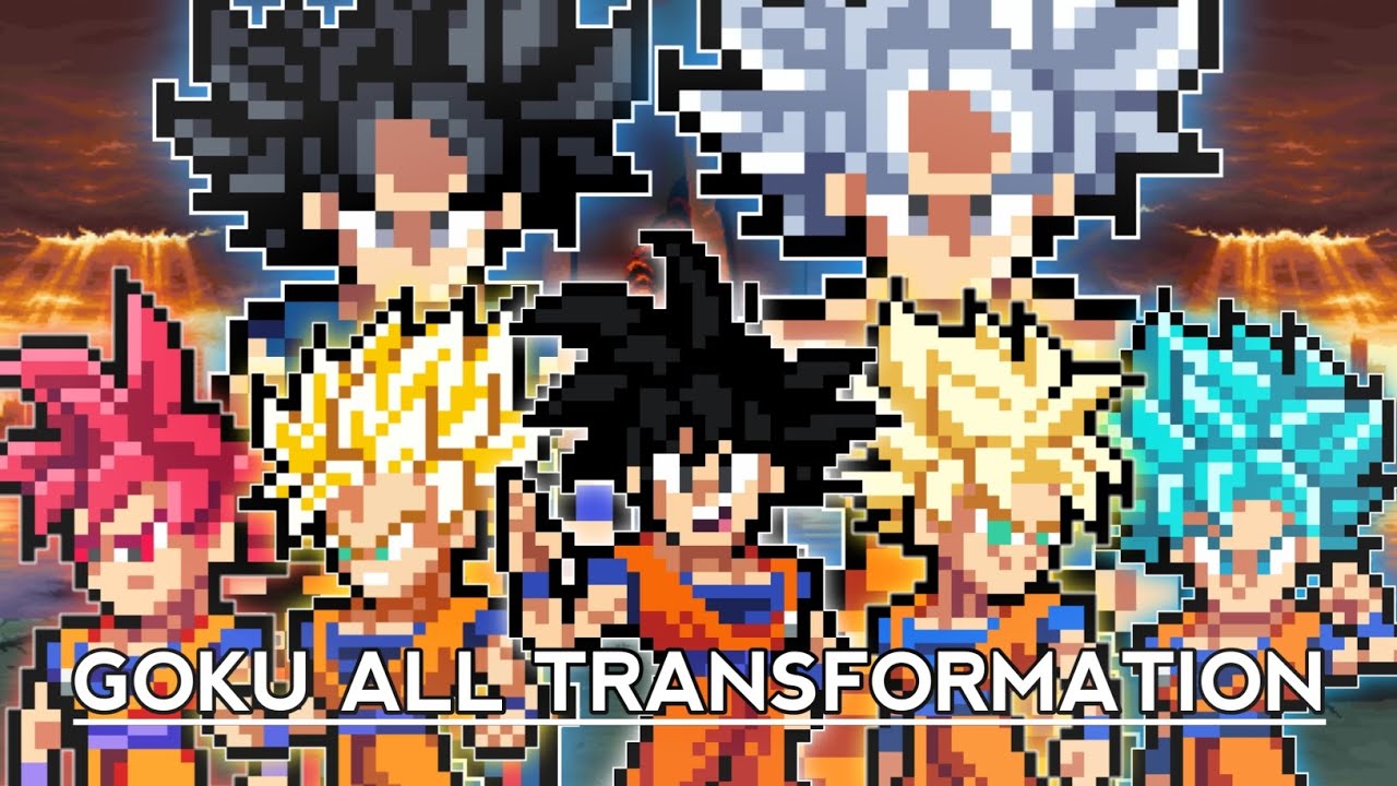 Goku All Transformation Sprite Animation Youtube