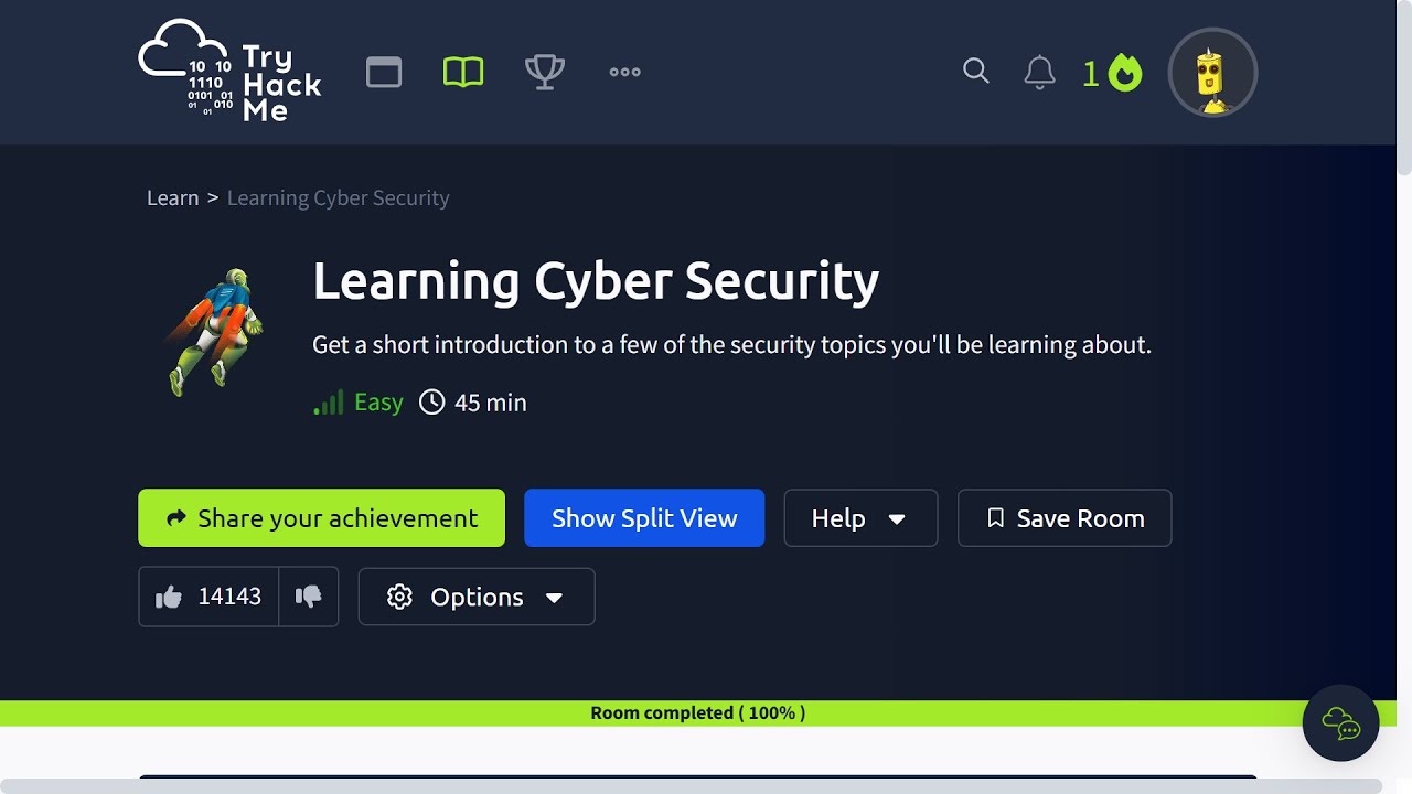Learning Cyber Security Tryhackme Walkthrough Youtube