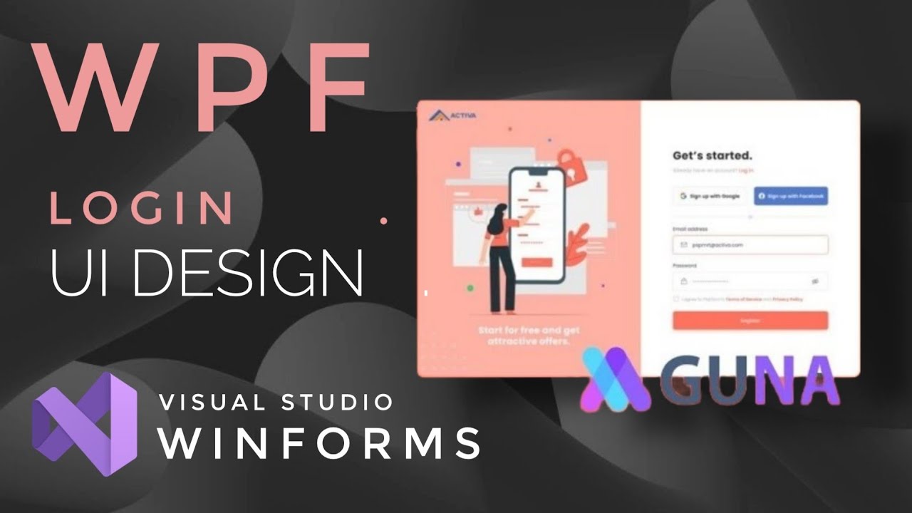 Winforms Tutorial Winforms Ui Design In Visual Studio 2019 Guna Ui