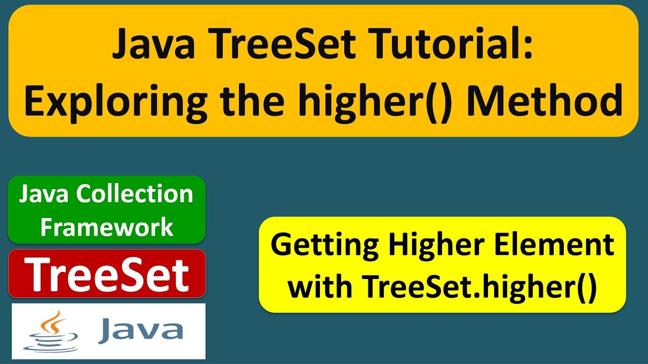 Java Treeset Tutorial Exploring The Higher Method Java Collection