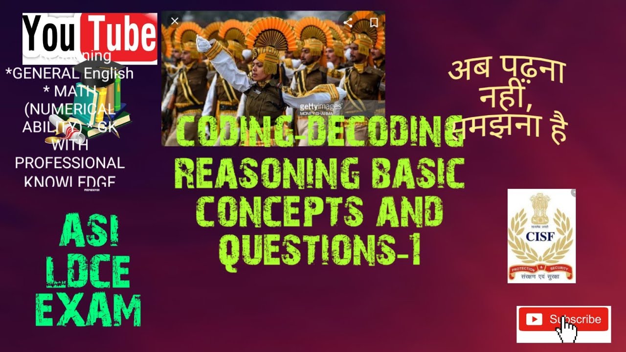 Coding Decoding Basic 1 Youtube