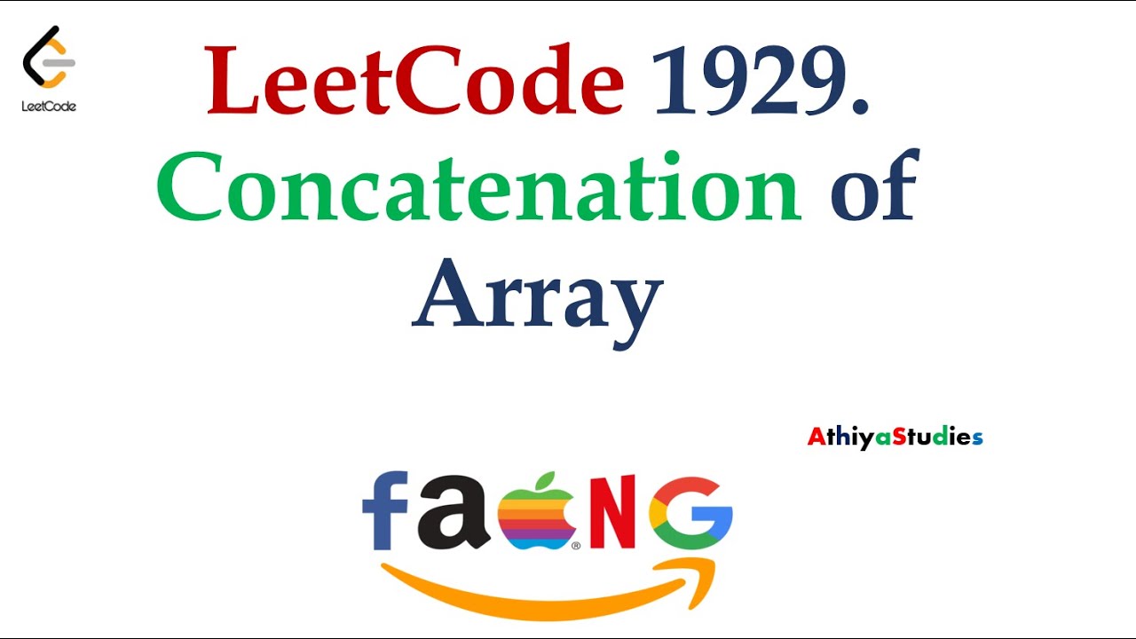 1929 Concatenation Of Array Leetcode Java Youtube