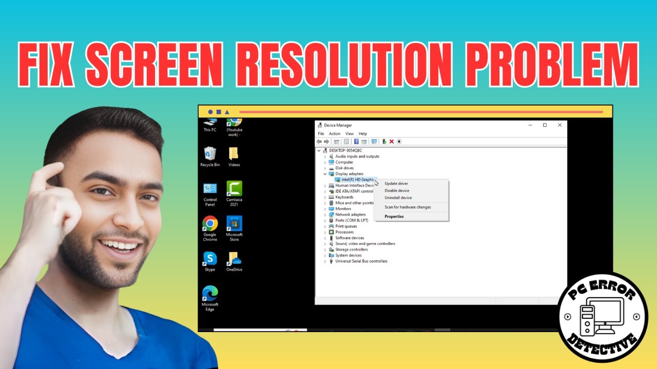How To Fix Screen Resolution Problem In Windows 10 Youtube
