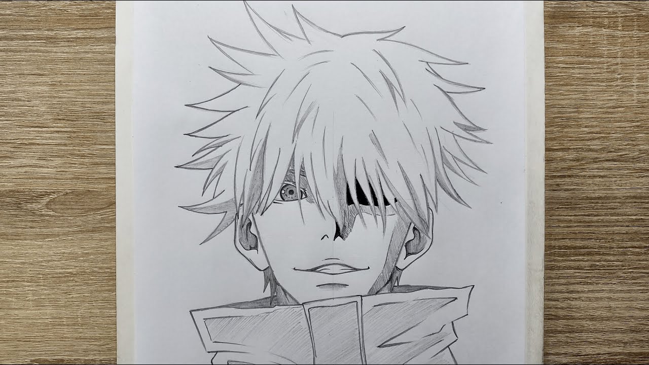 How To Draw Satoru Gojo From Jujutsu Kaisen Gojo Satoru Drawing