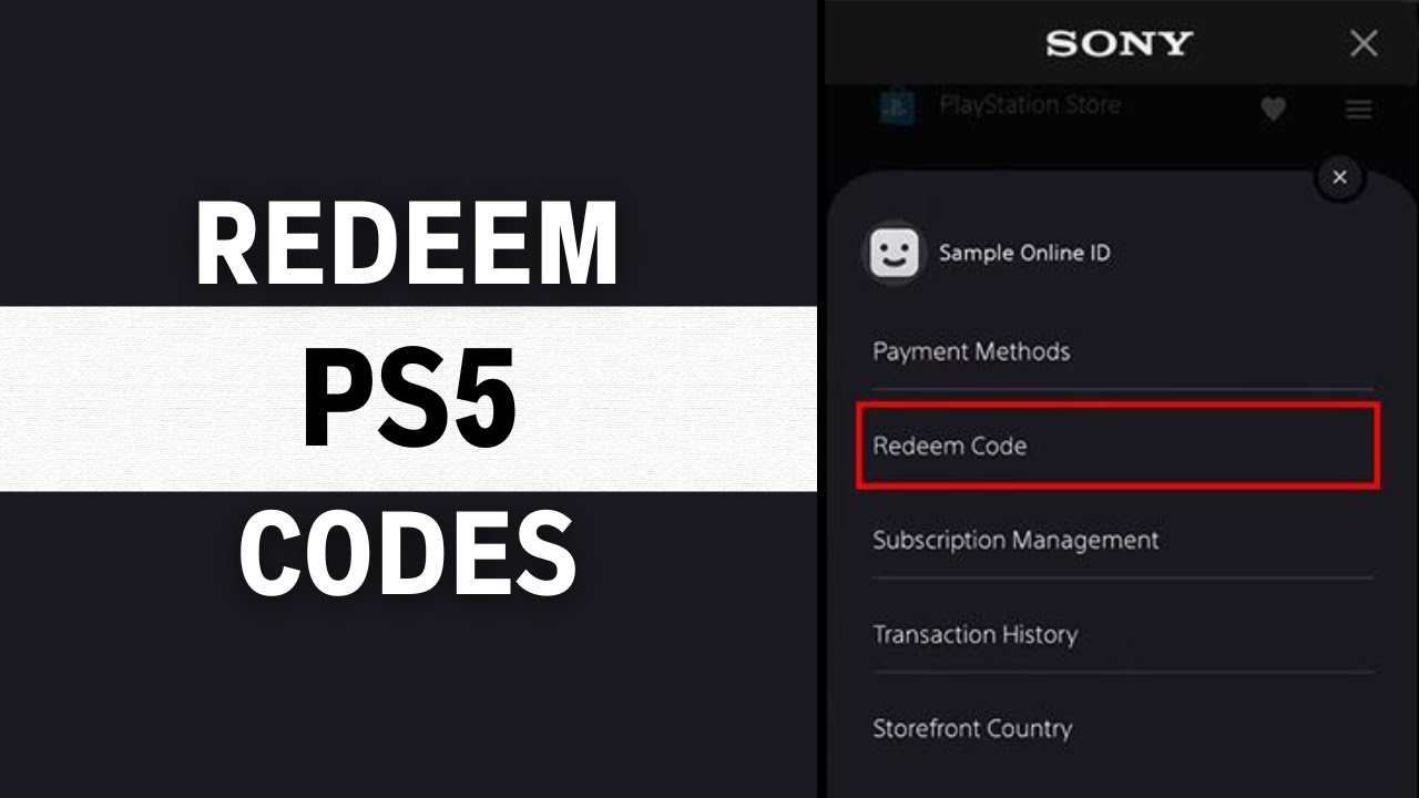 How To Redeem Codes In Ps5 Full Guide Youtube