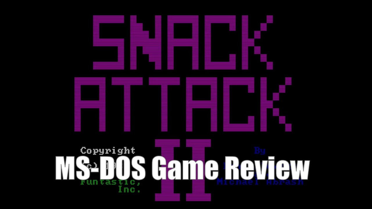 Snack Attack Ii 1982 Ms Dos Game Review Youtube