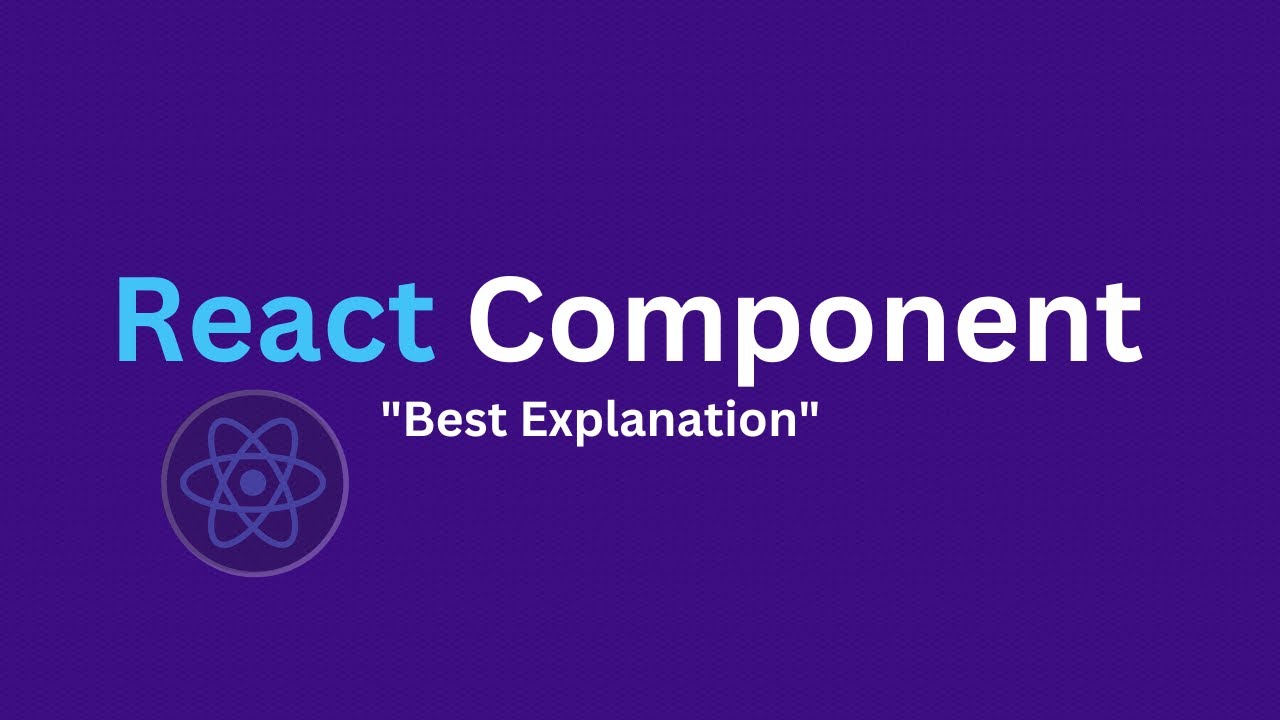 React Component React Js Components Youtube