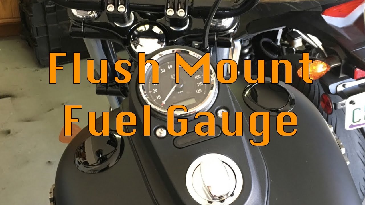Harley Davidson Flush Mount Fuel Gauge 2014 Street Bob Youtube