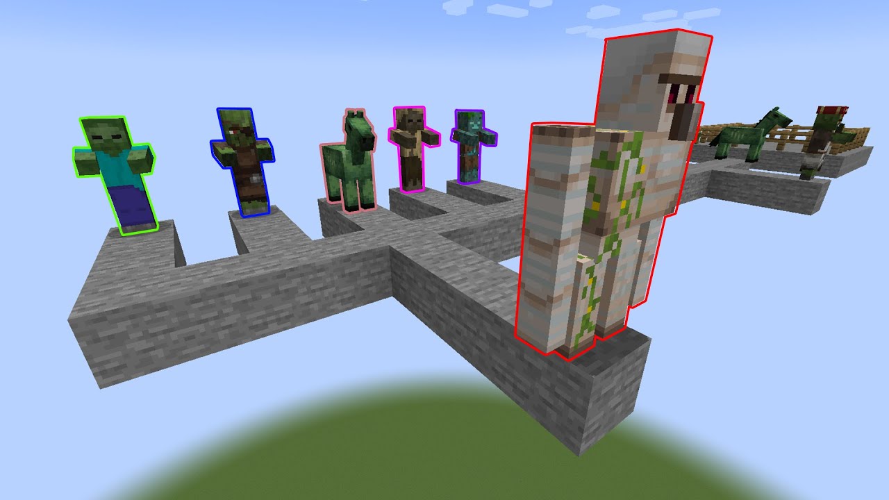 Which One Does The Iron Golem Attack Minecraft Youtube