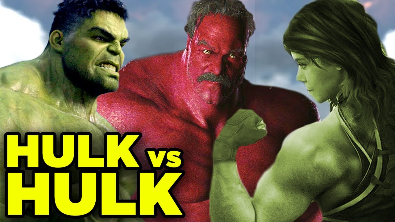 Red She Hulk And Hulk