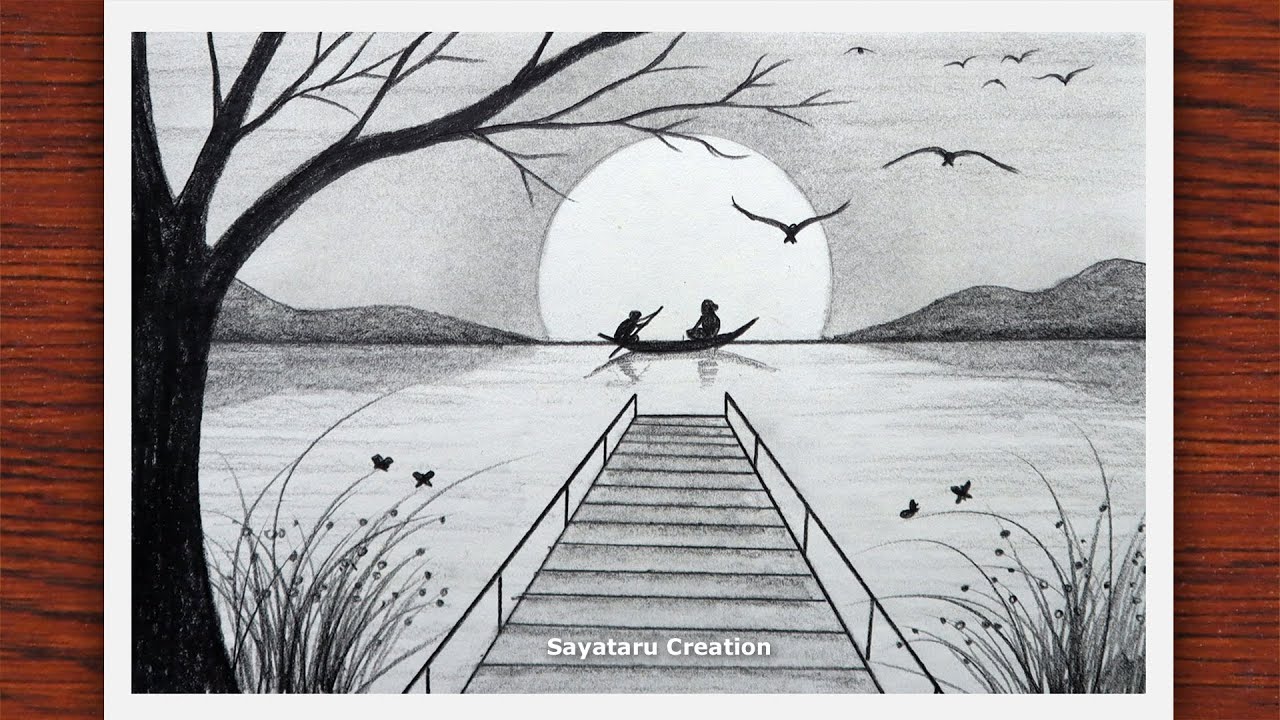 Easy Pencil Landscape Step By Step Guide For Stunning Drawings