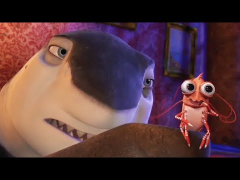 Shark Tale Eat The Shrimp Scene Youtube