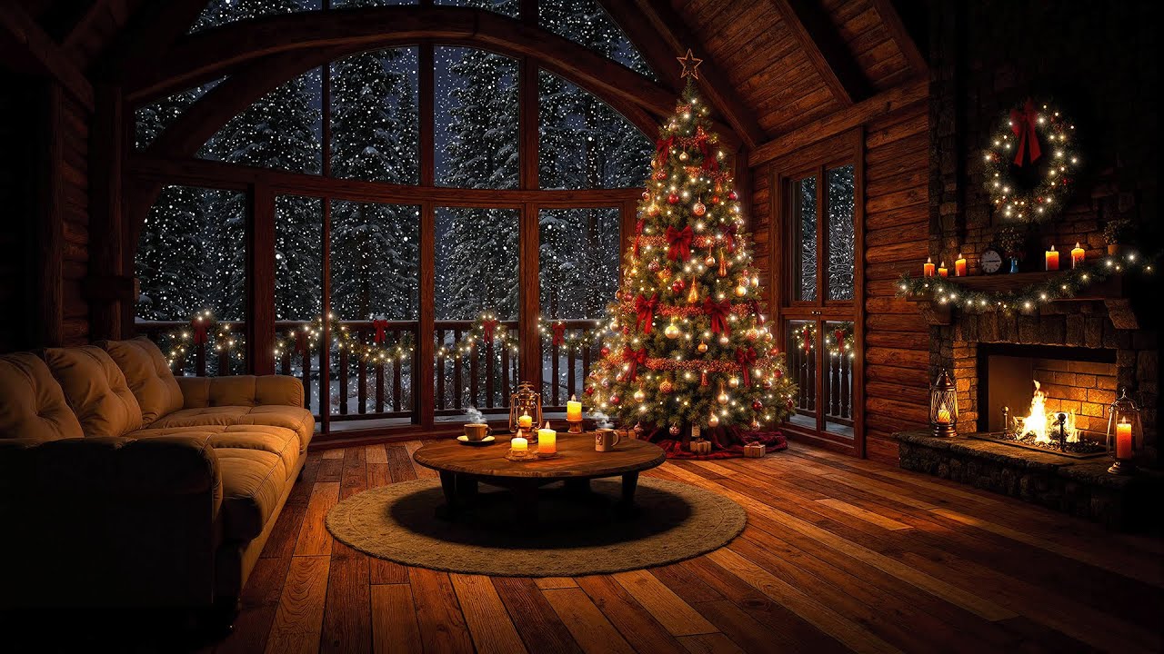 Cozy Christmas Ambience Night рџћ Relaxing Piano Jazz Music With